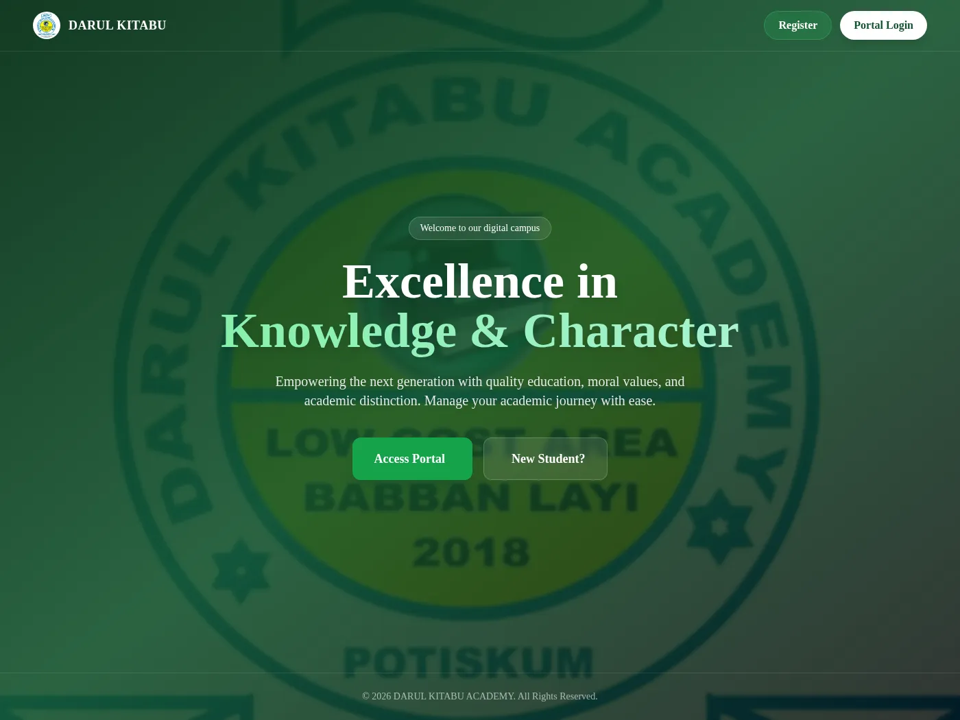 Darul Kitabu Academy Portal