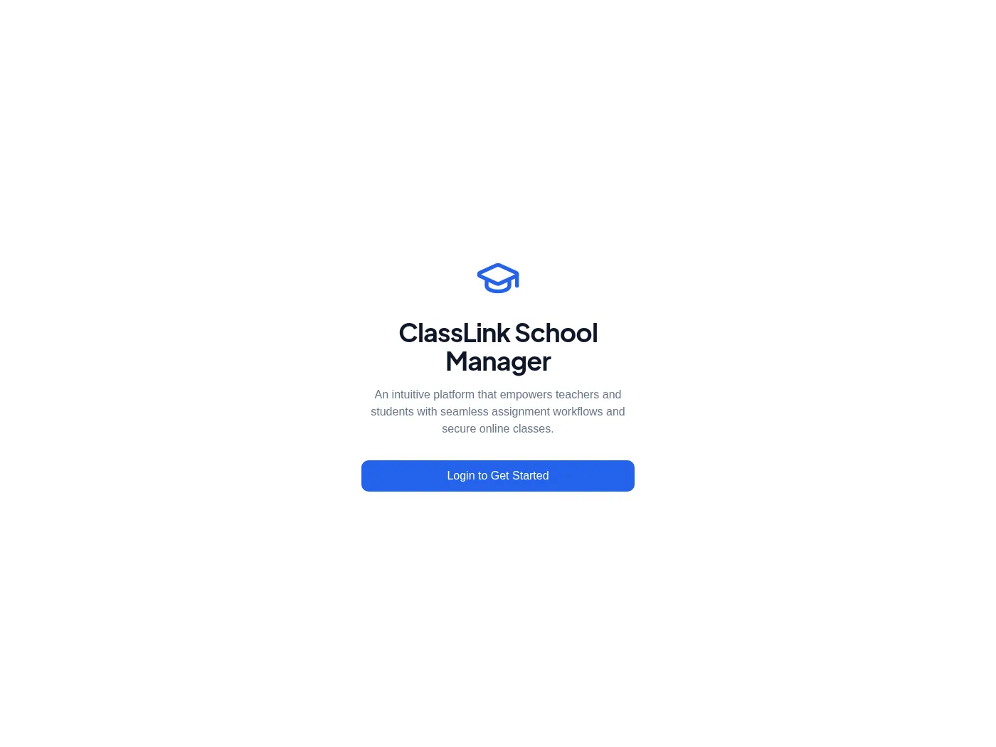 ClassLink School Manager