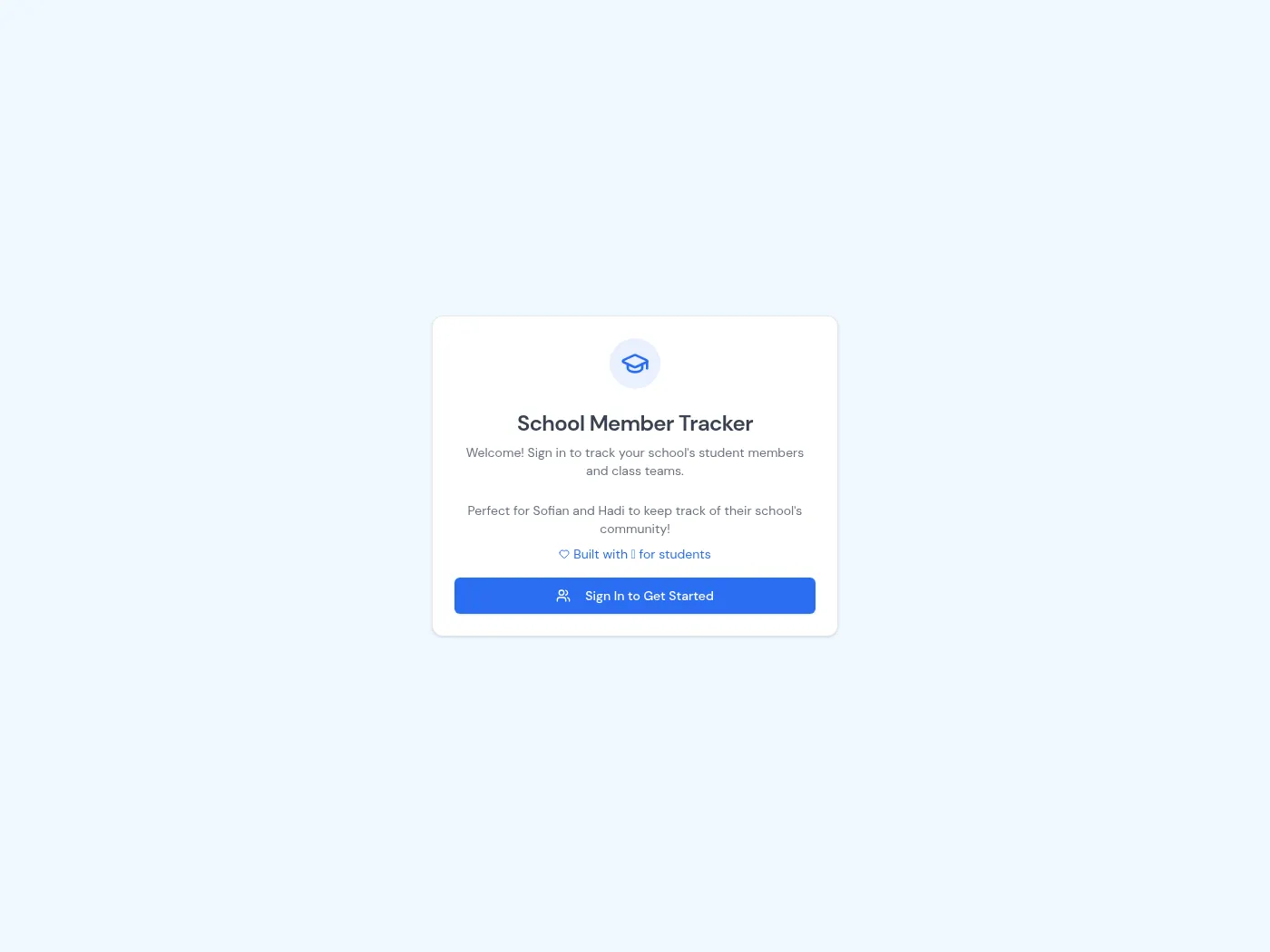 School Member Tracker
