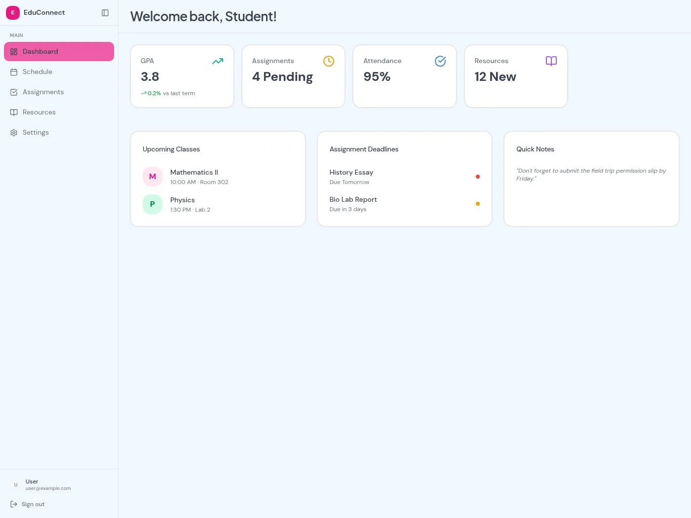 EduConnect Portal