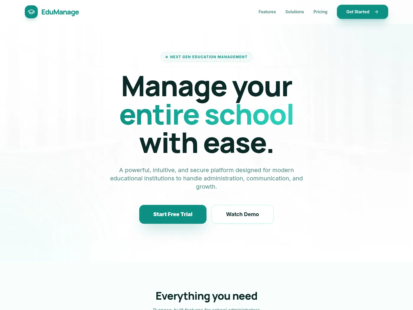 EduManage Portal
