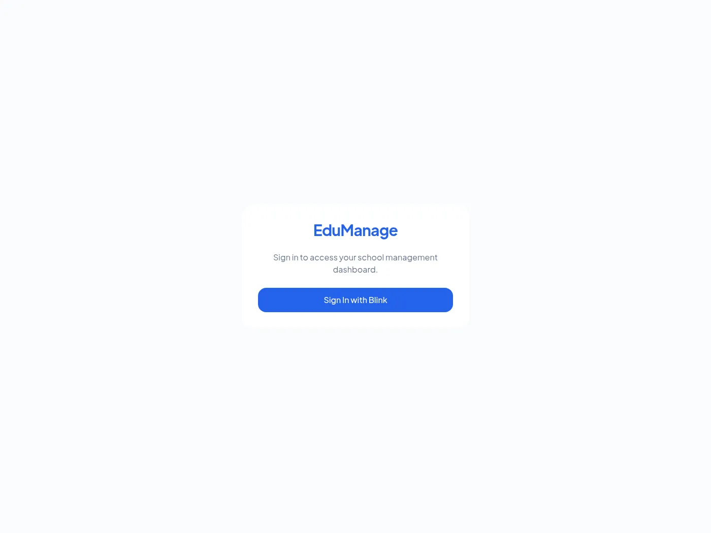 EduManage Portal