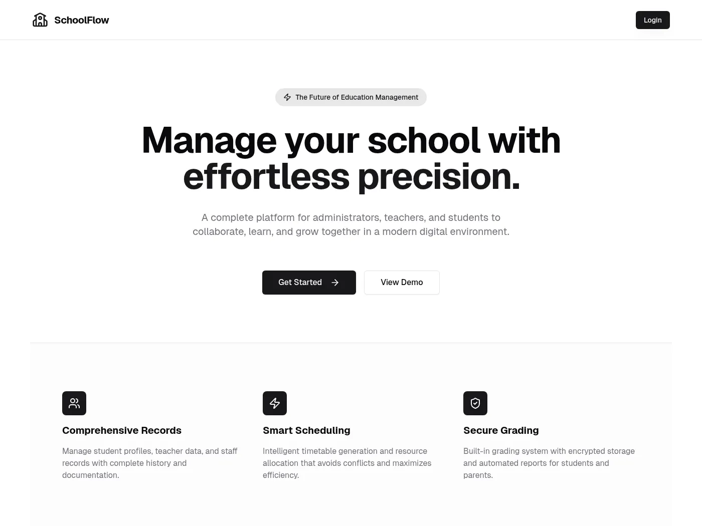 SchoolFlow Manager