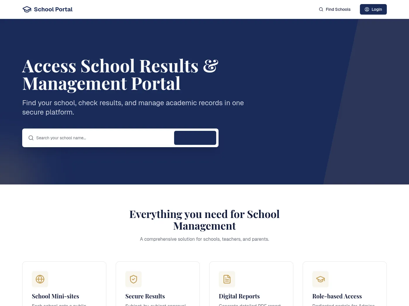 School Results Portal