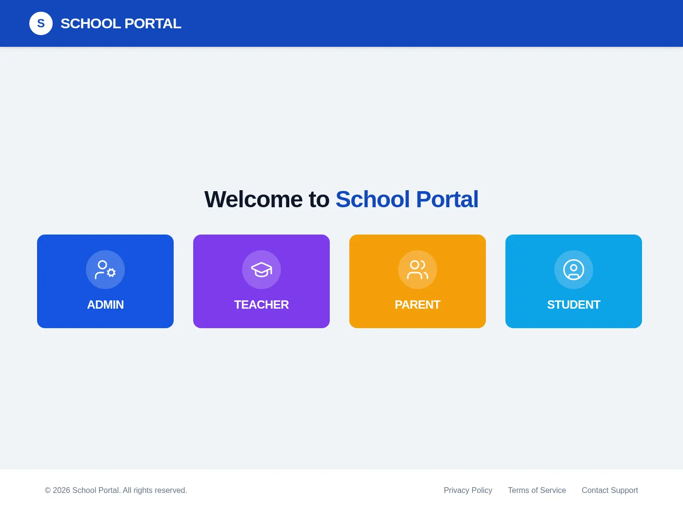 School Portal Replica