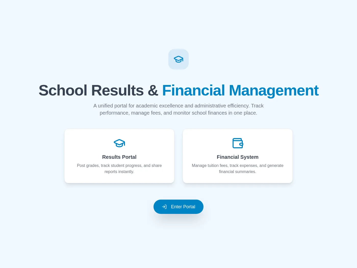 School Results Portal