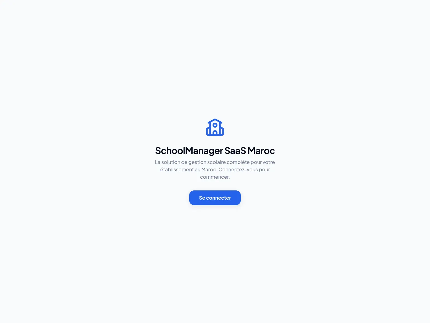 SchoolManager SaaS Morocco