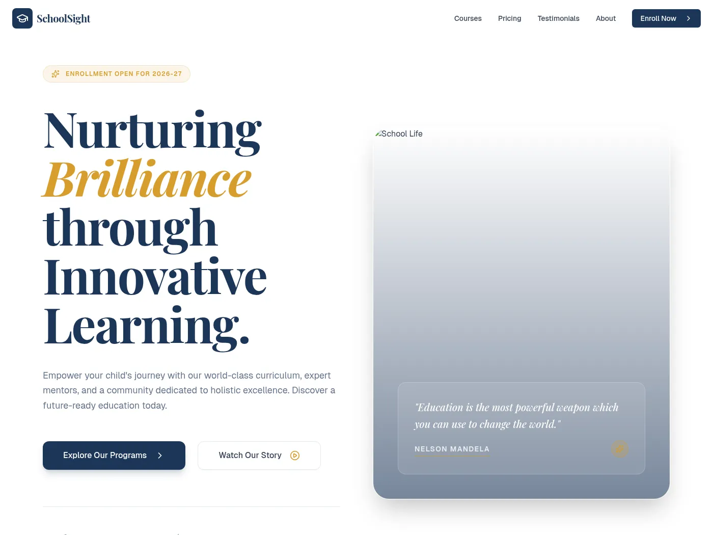 SchoolSight Web Portal