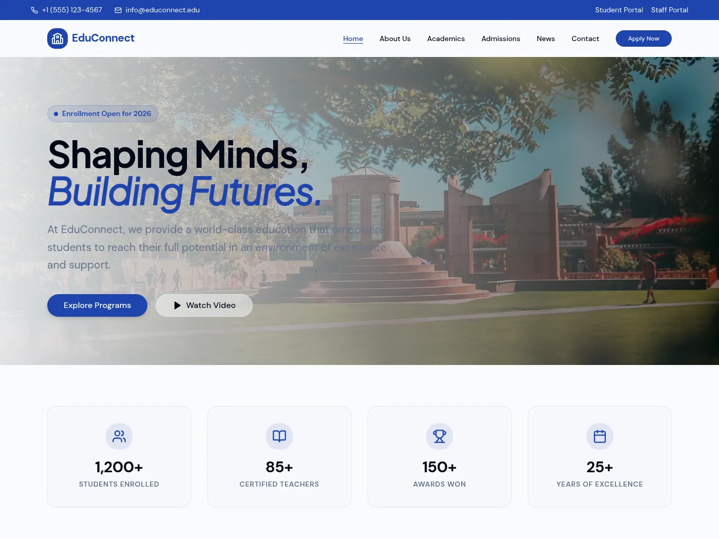 EduConnect School Website