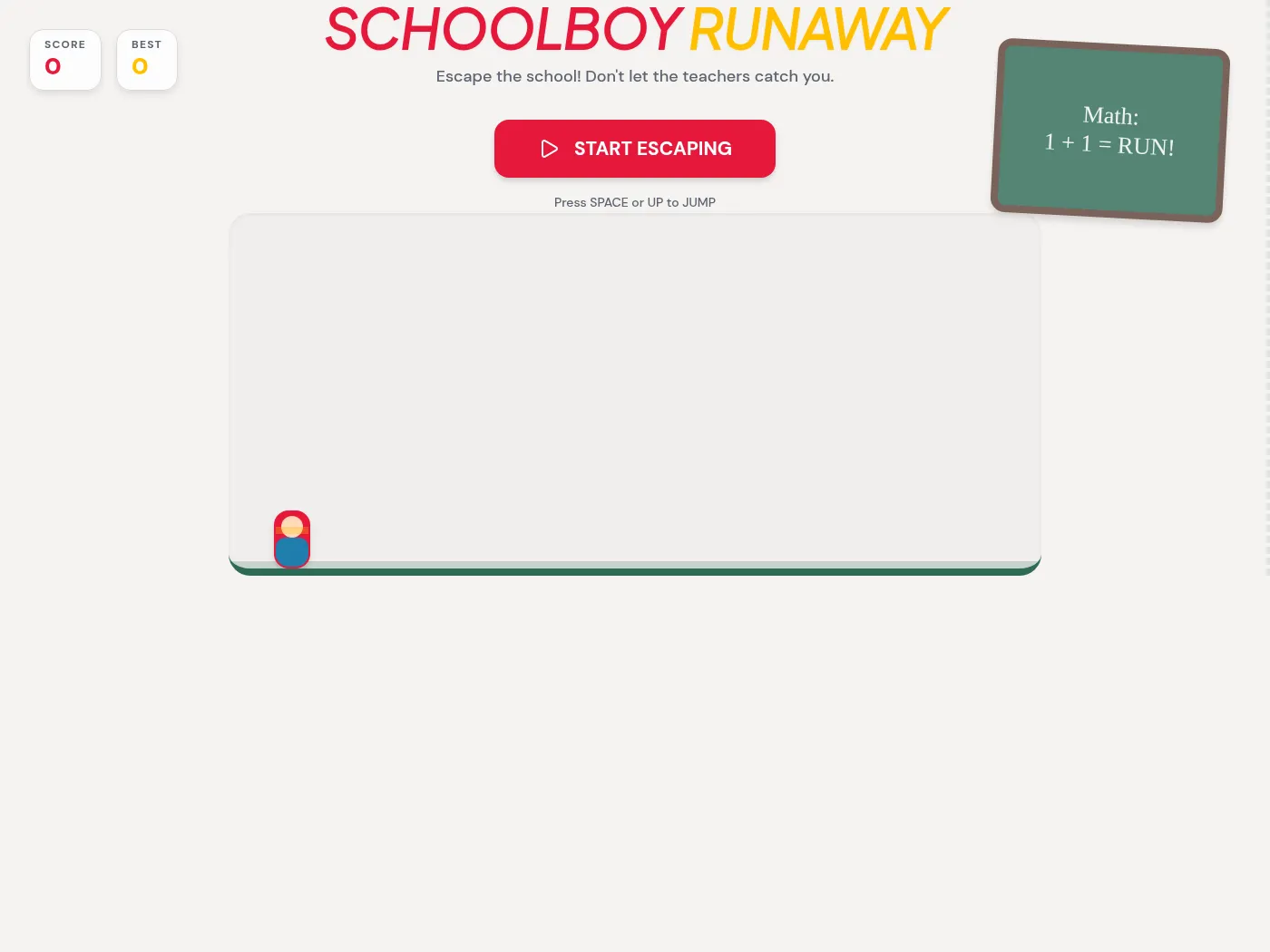 Schoolboy Runaway Game