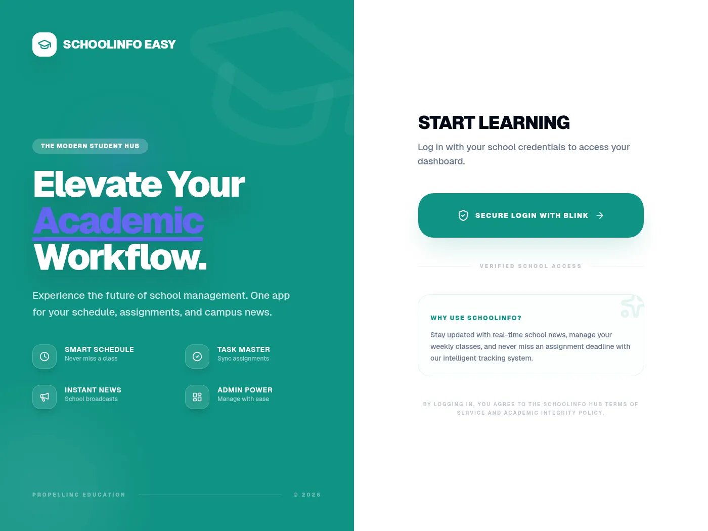 SchoolInfo Easy App