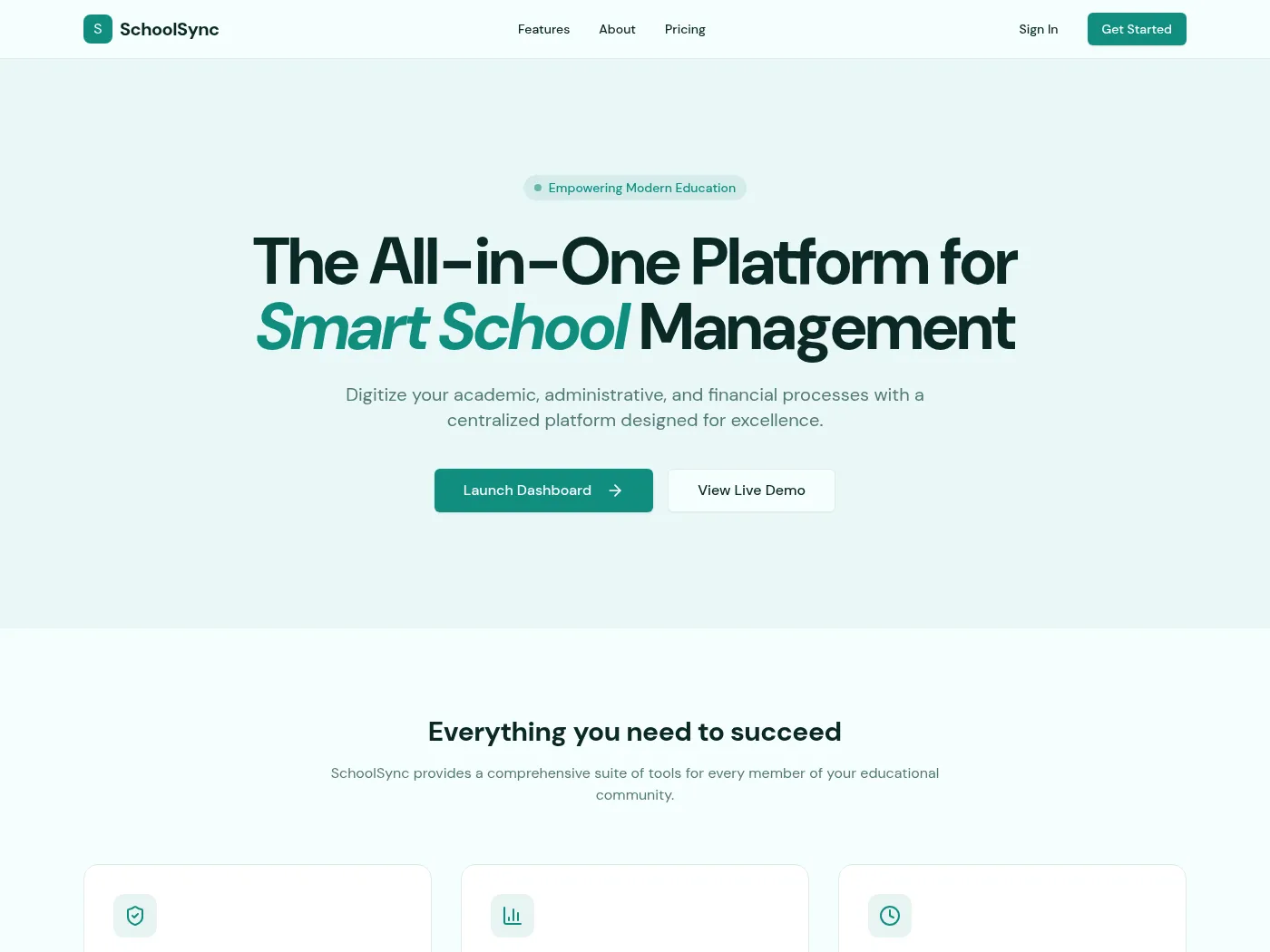 SchoolSync Platform
