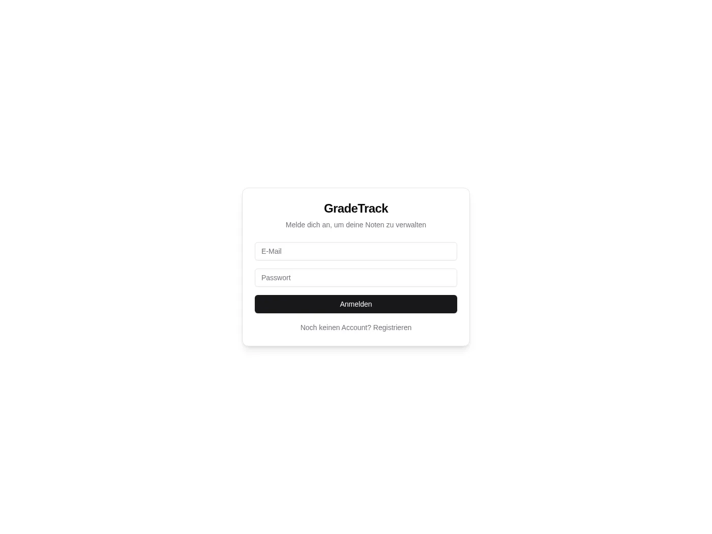 GradeTrack Schüler App
