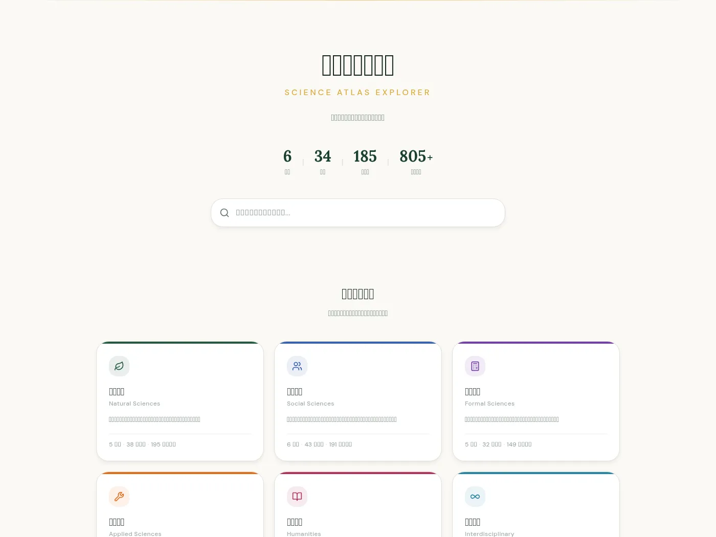 Science Atlas Explorer