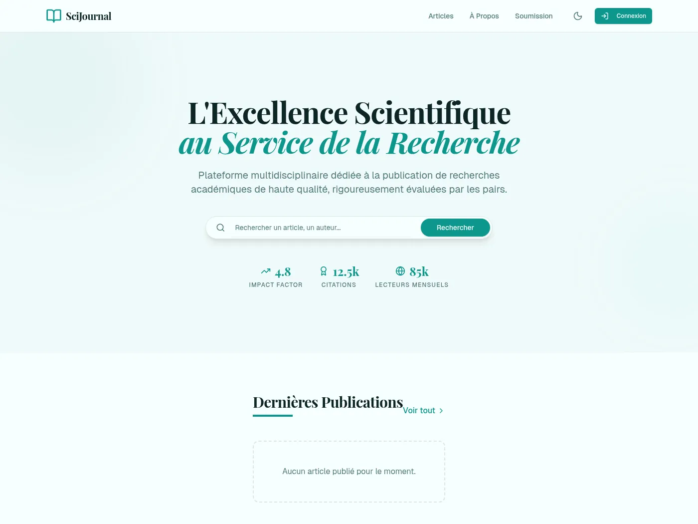 SciJournal Platform
