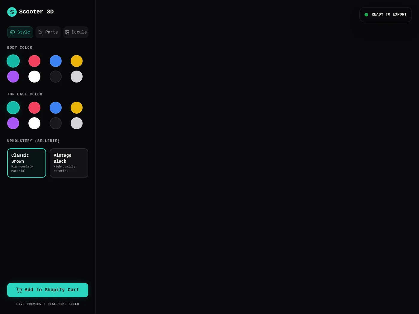 Scooter3D Configurator