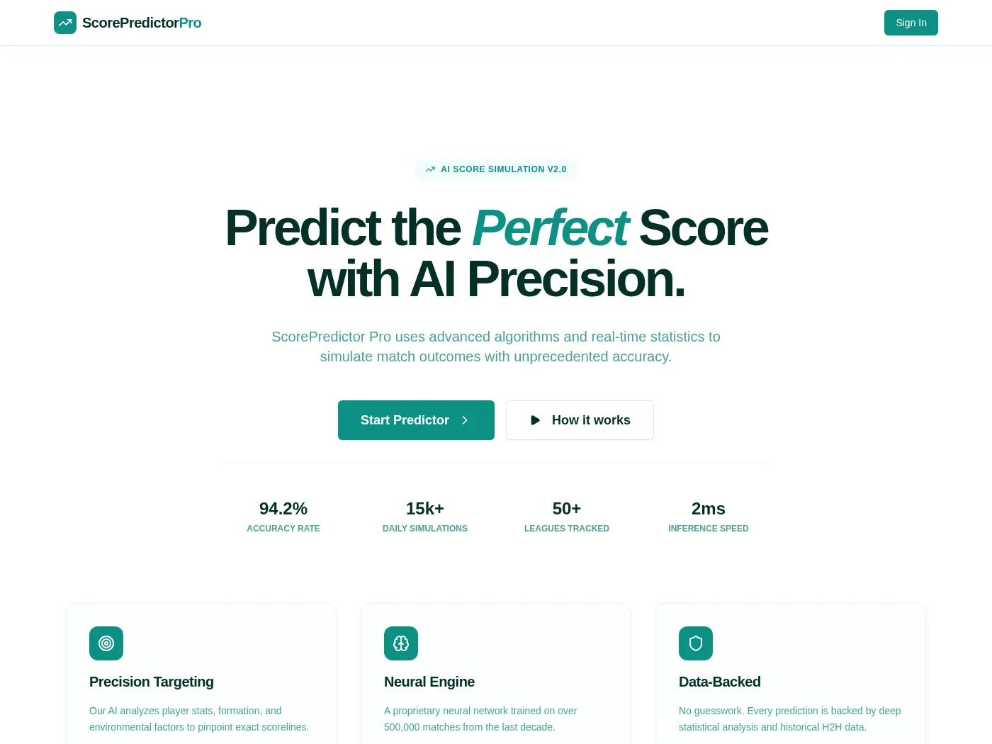 Score Predictor Pro