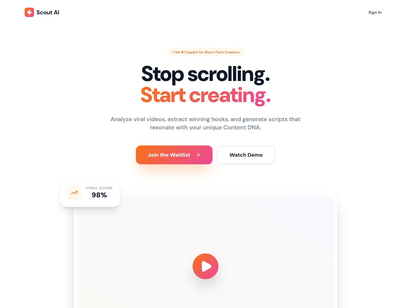 Scout AI Creator Copilot