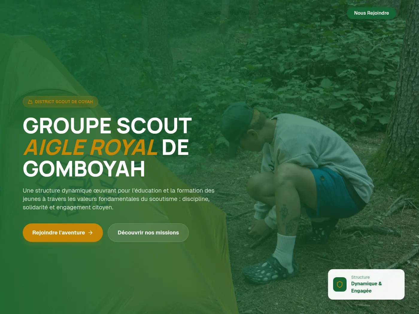 Aigle Royal Scout Website