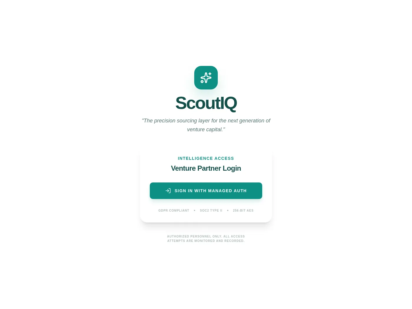 ScoutIQ VC Platform