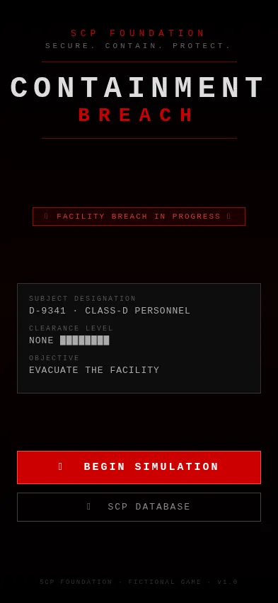 SCP Breach Mobile