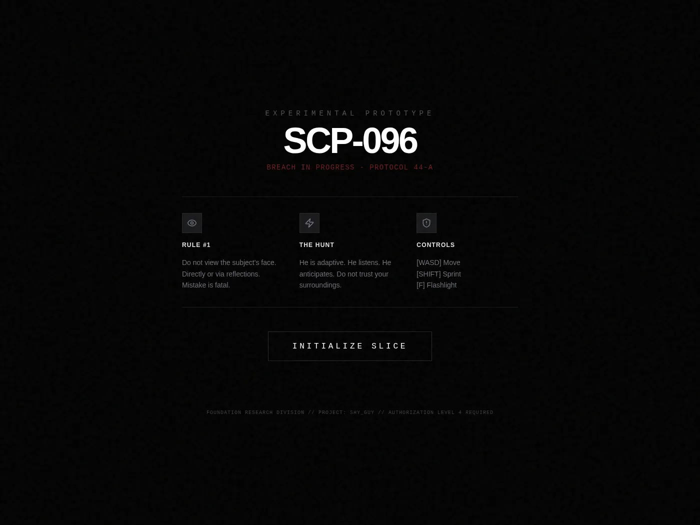 SCP-096 Fear Prototype