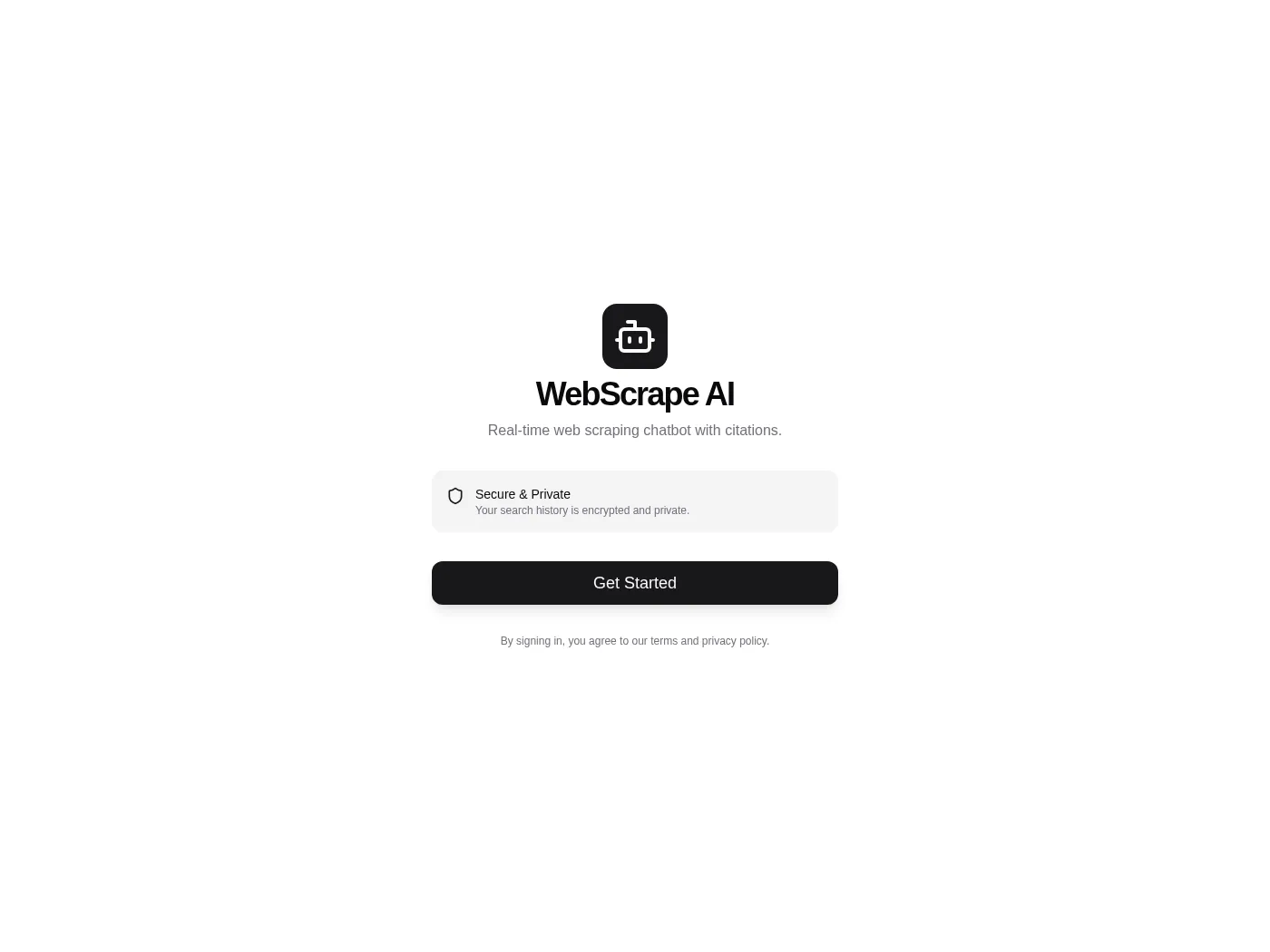 Web Scraping Chatbot