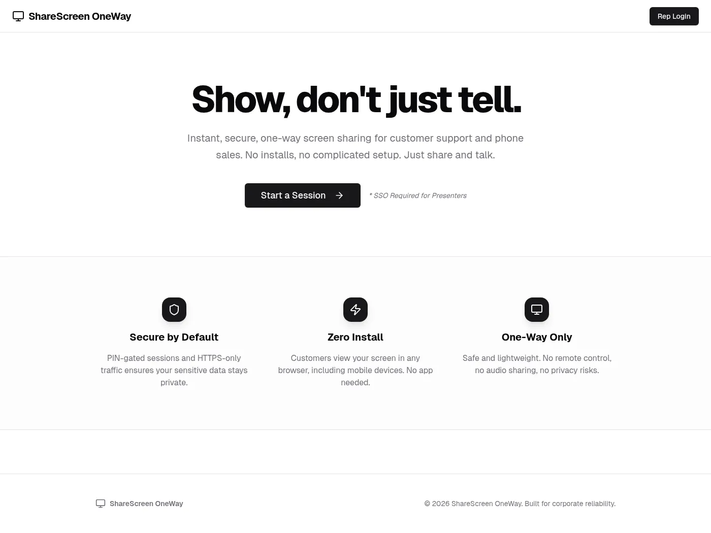 ShareScreen OneWay