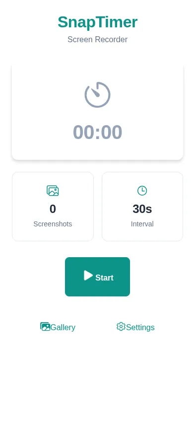 SnapTimer Screen Recorder