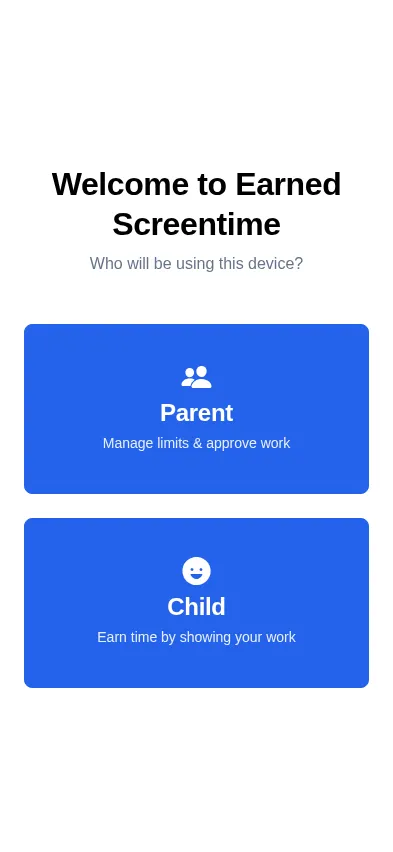 Earned Screentime App