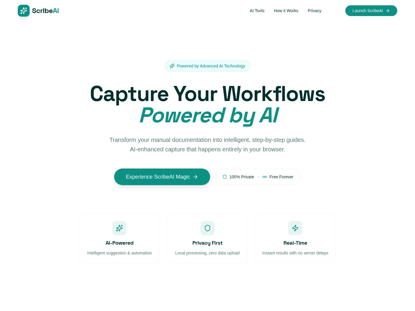 ScribeAI Documentation Tool
