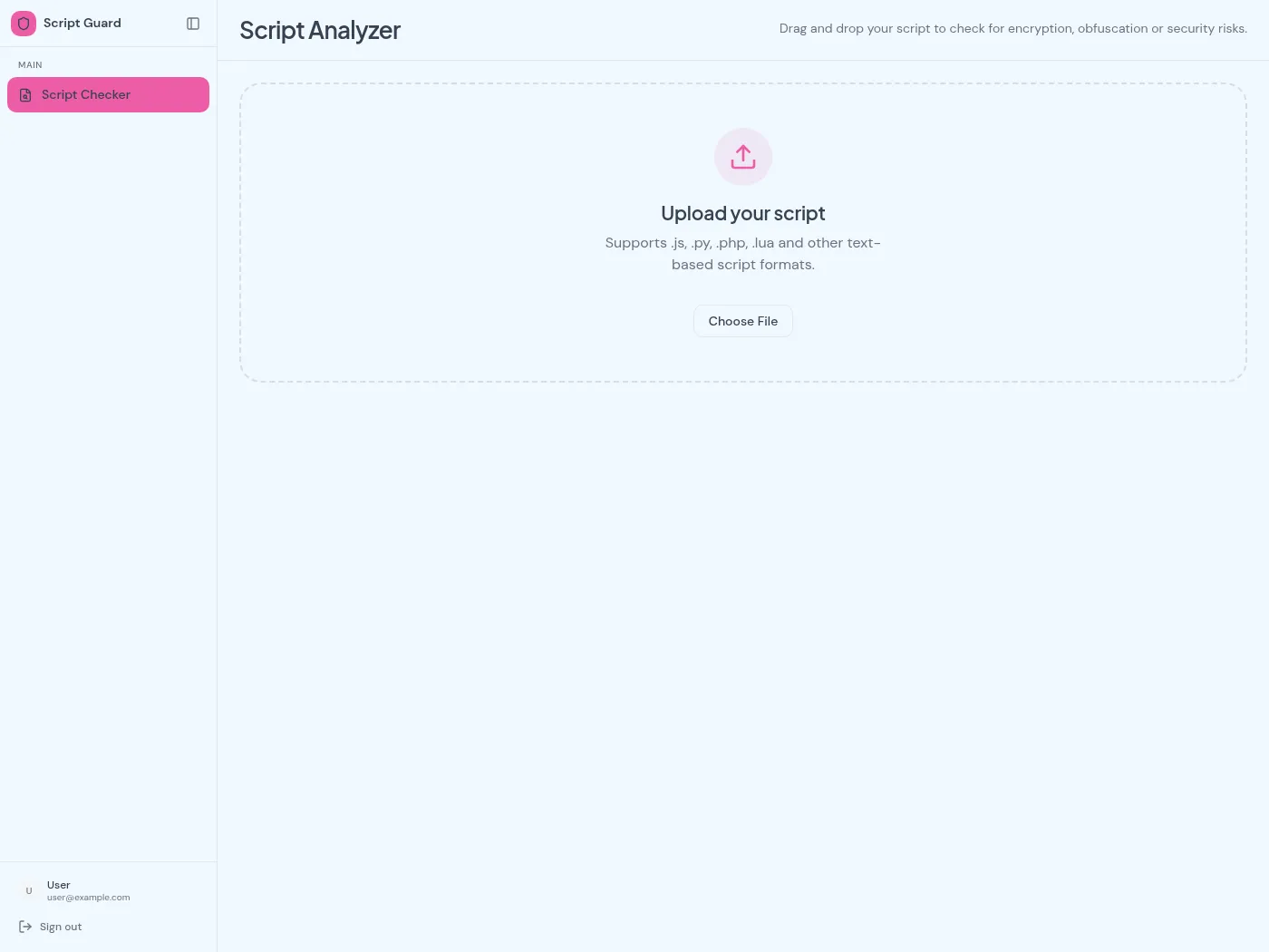 Script Encryption Checker