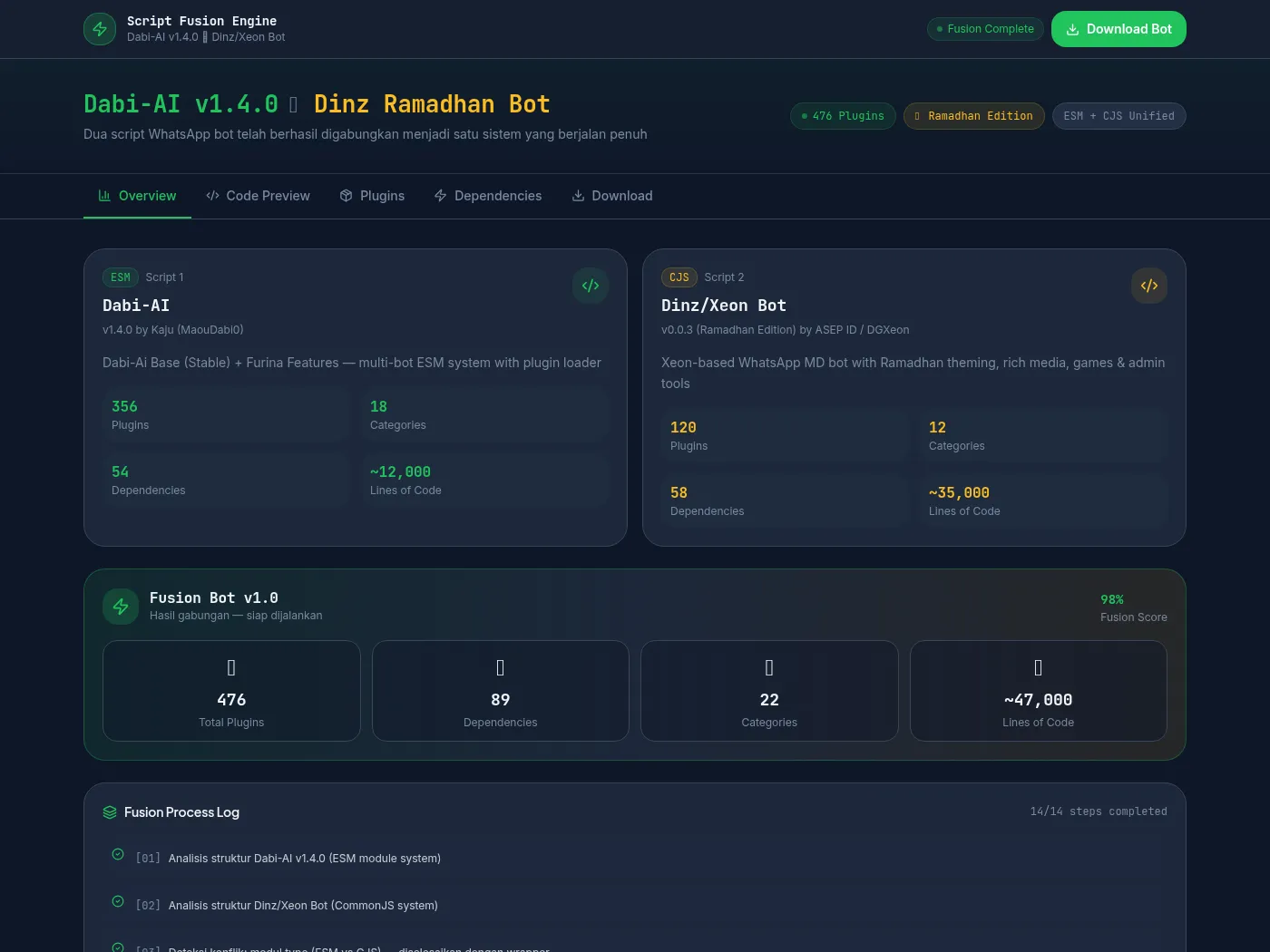 Script Fusion Engine