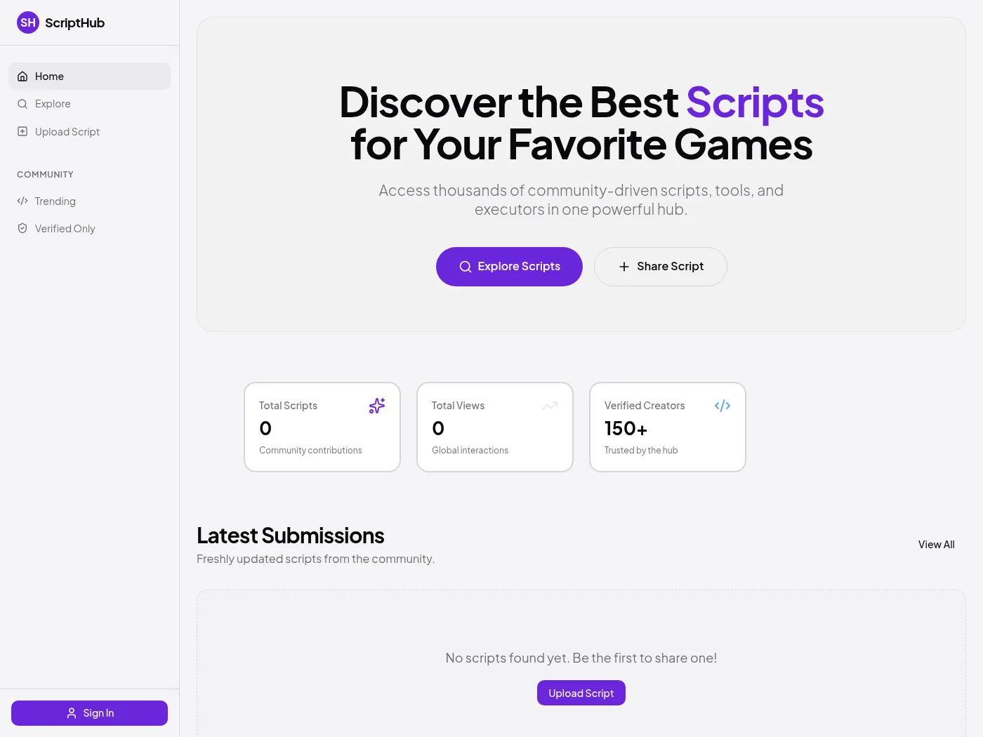 ScriptHub Portal