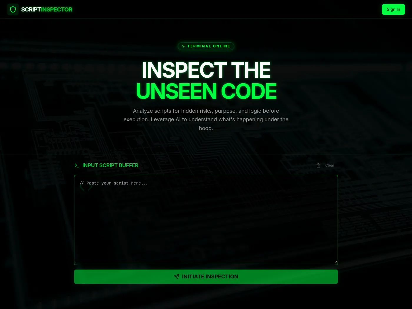 Script Inspector