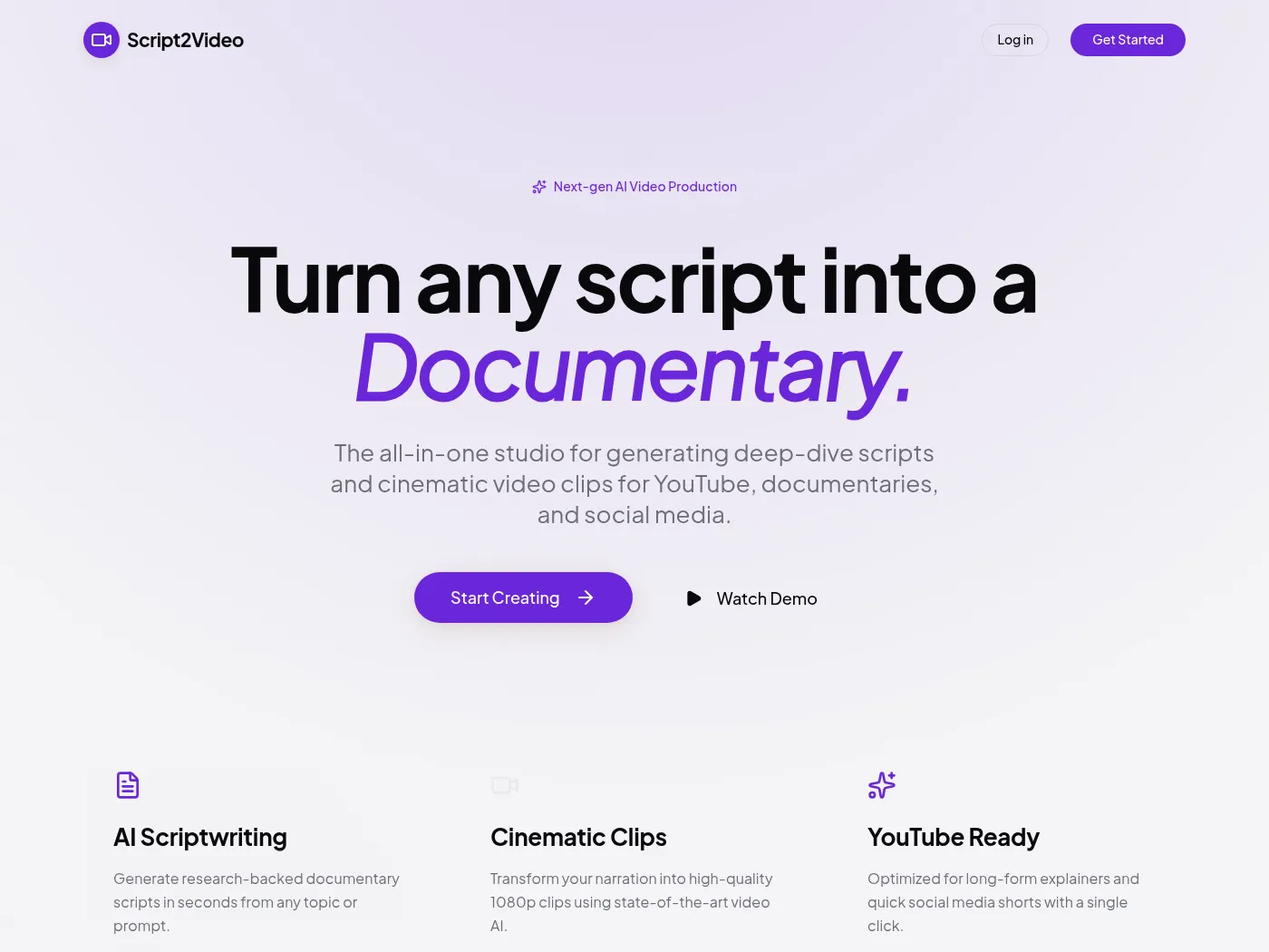 Script2Video Studio