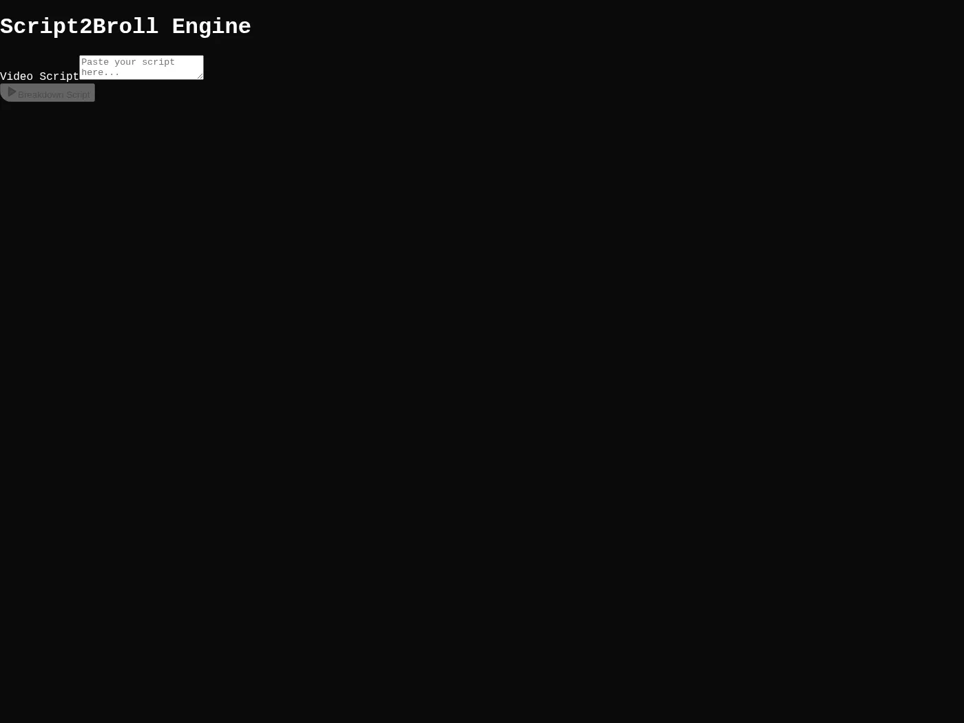 Script2Broll Engine