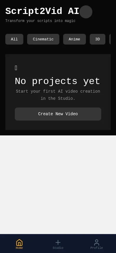 Script2Video AI App