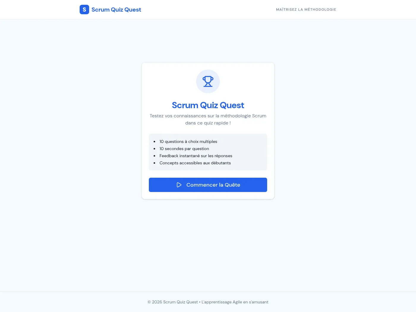 Scrum Quiz Quest