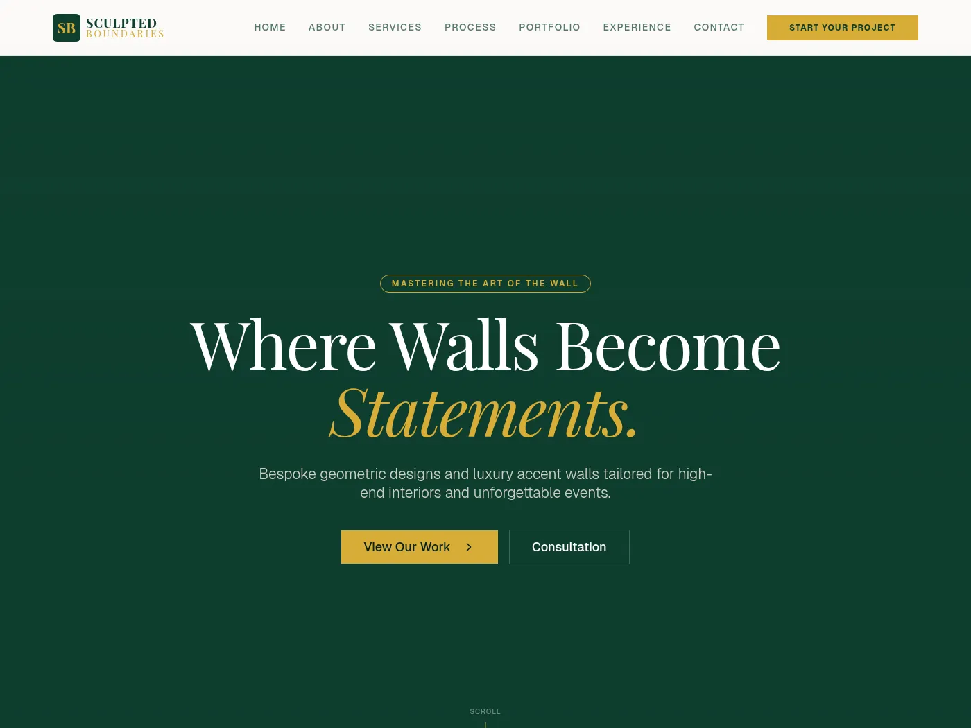Sculpted Boundaries Luxury Site