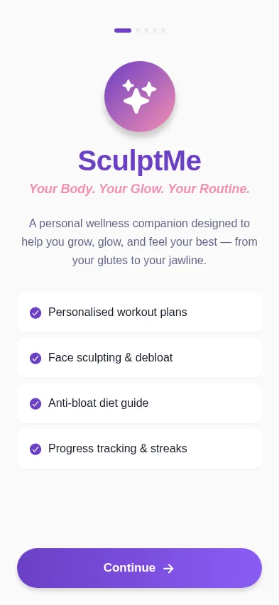 SculptMe Fitness App
