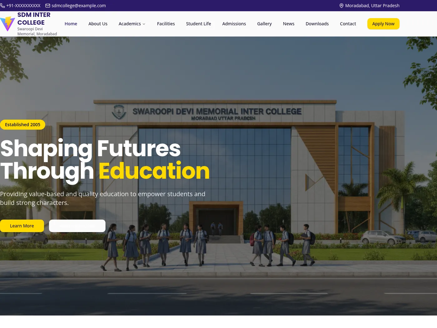 Swaroopi Devi College Site