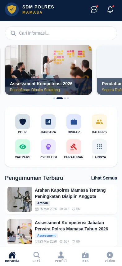 SDM Polres Mamasa App