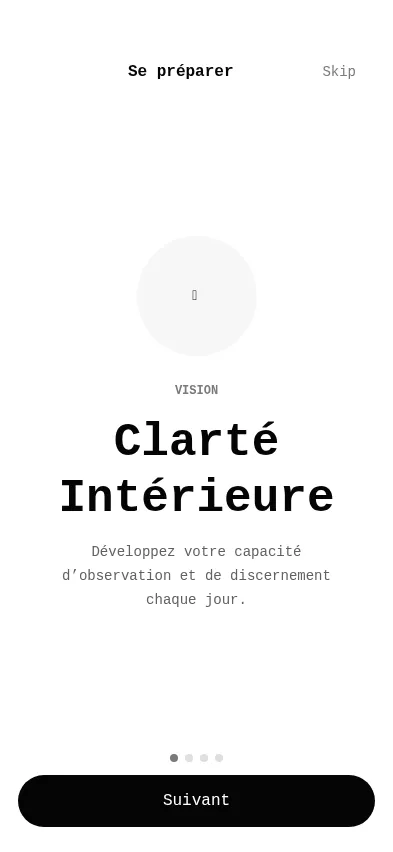 Se préparer au contact