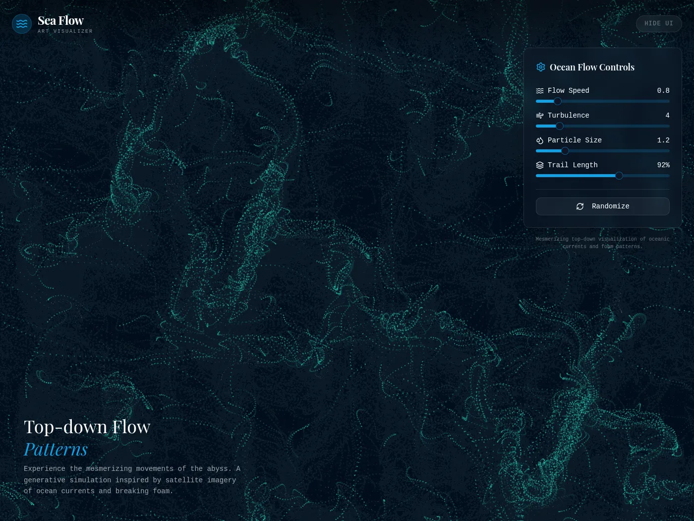 Sea Flow Art Visualizer