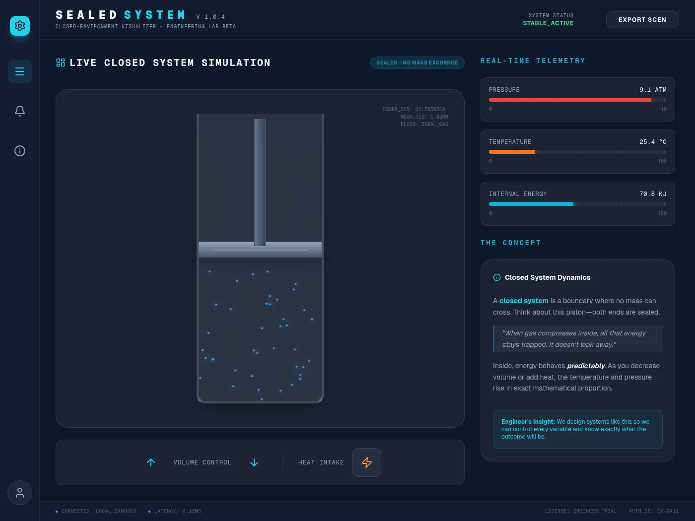 Sealed System Visualizer