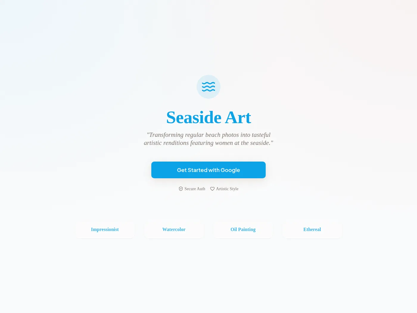 Seaside Art Generator