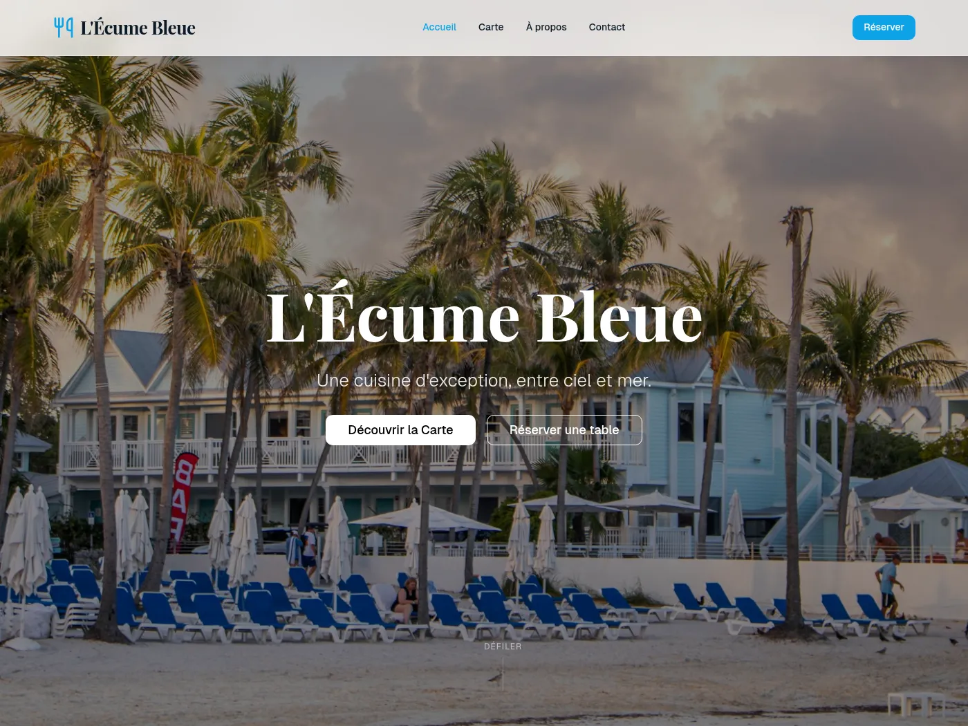 Seaside Restaurant Web