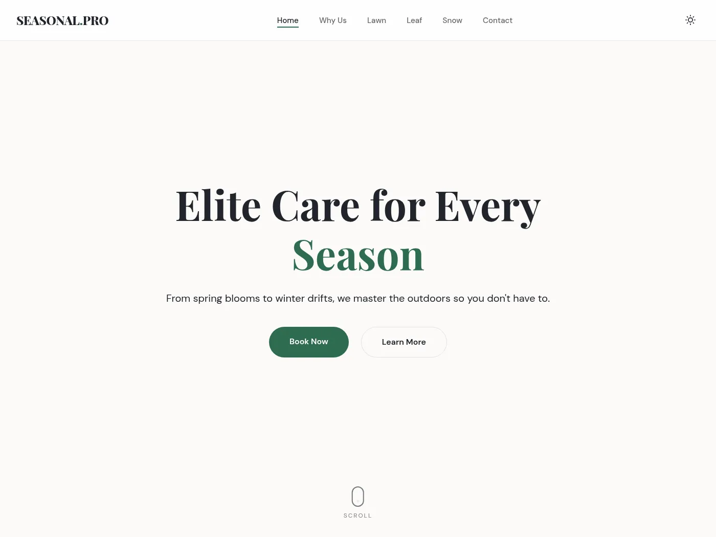 Seasonal Pro Outdoor Site