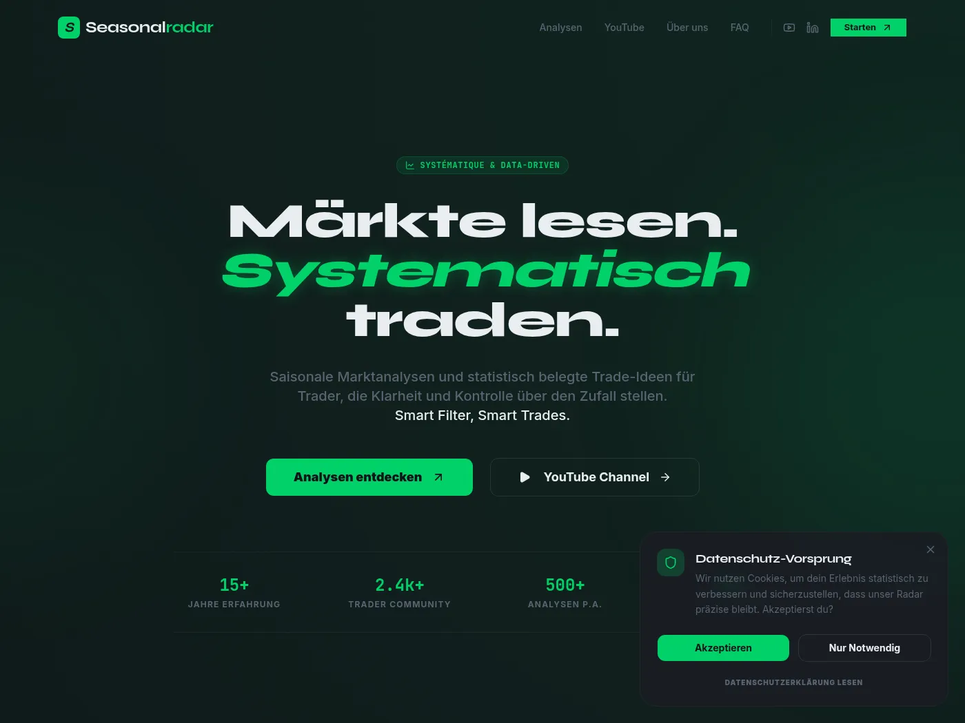 Seasonalradar Web Presence